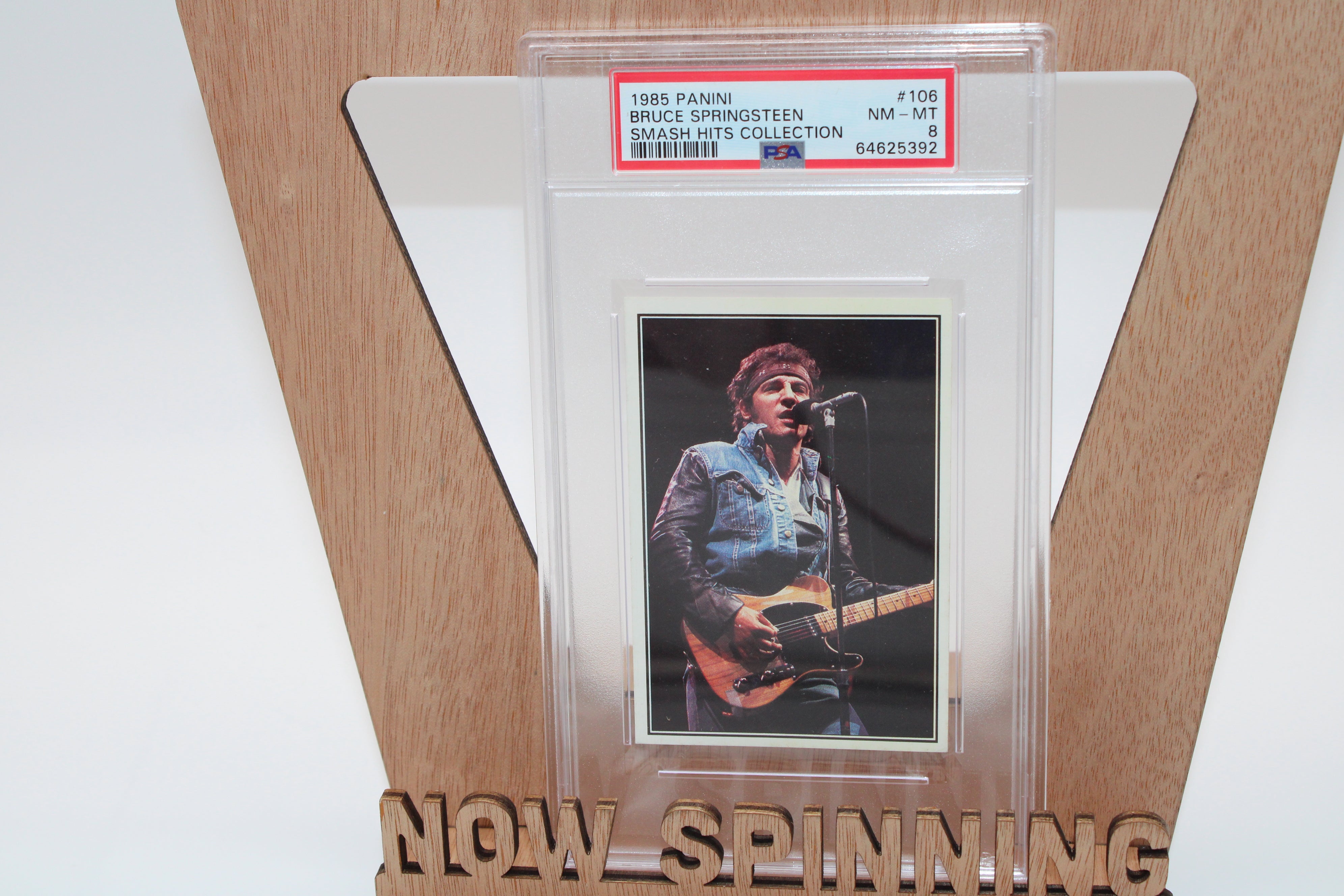 Bruce Springsteen Panini Smash Hits Collectible 1985 Card #106 - PSA G ...